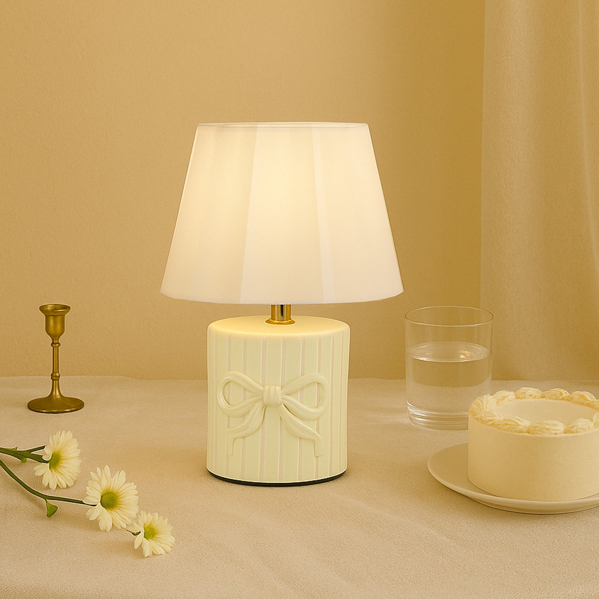Miri Ribbon Bow Ceramic Table Lamp – Lexi Lighting