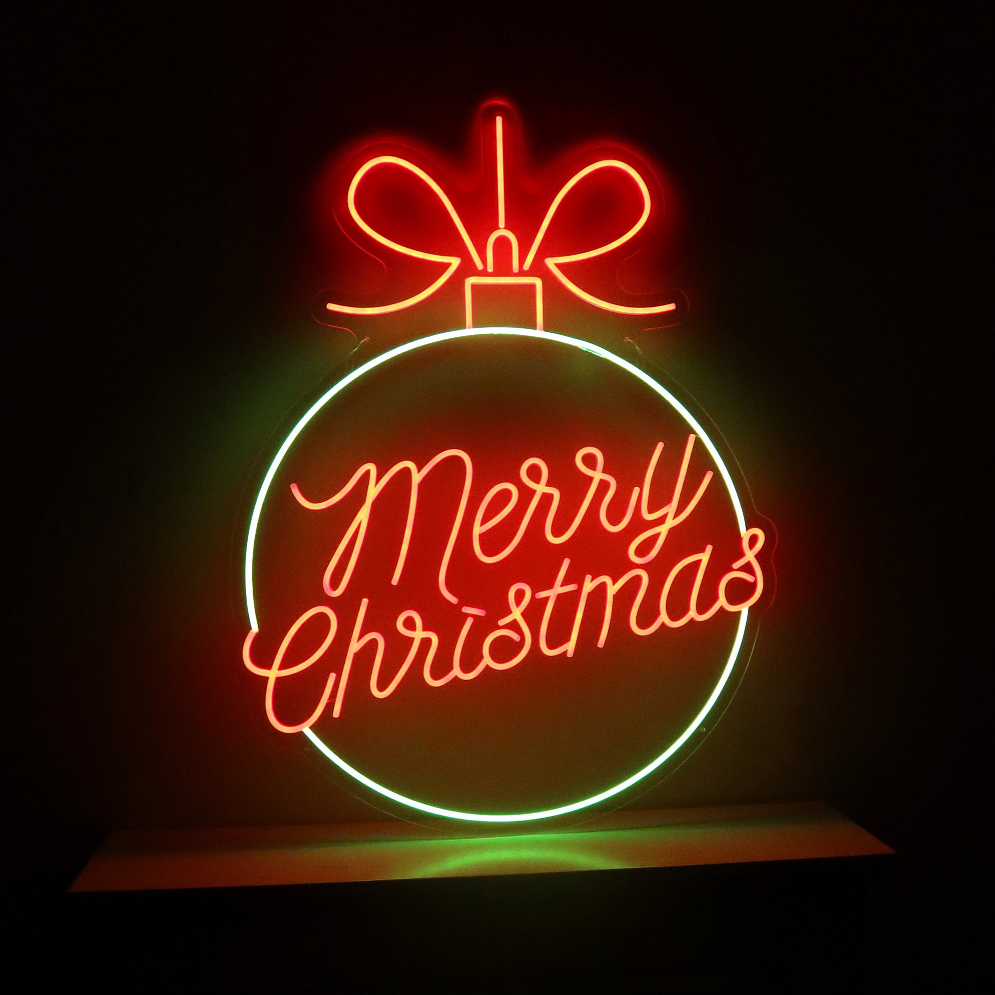Merry Christmas Bauble Neon Sign – Lexi Lighting