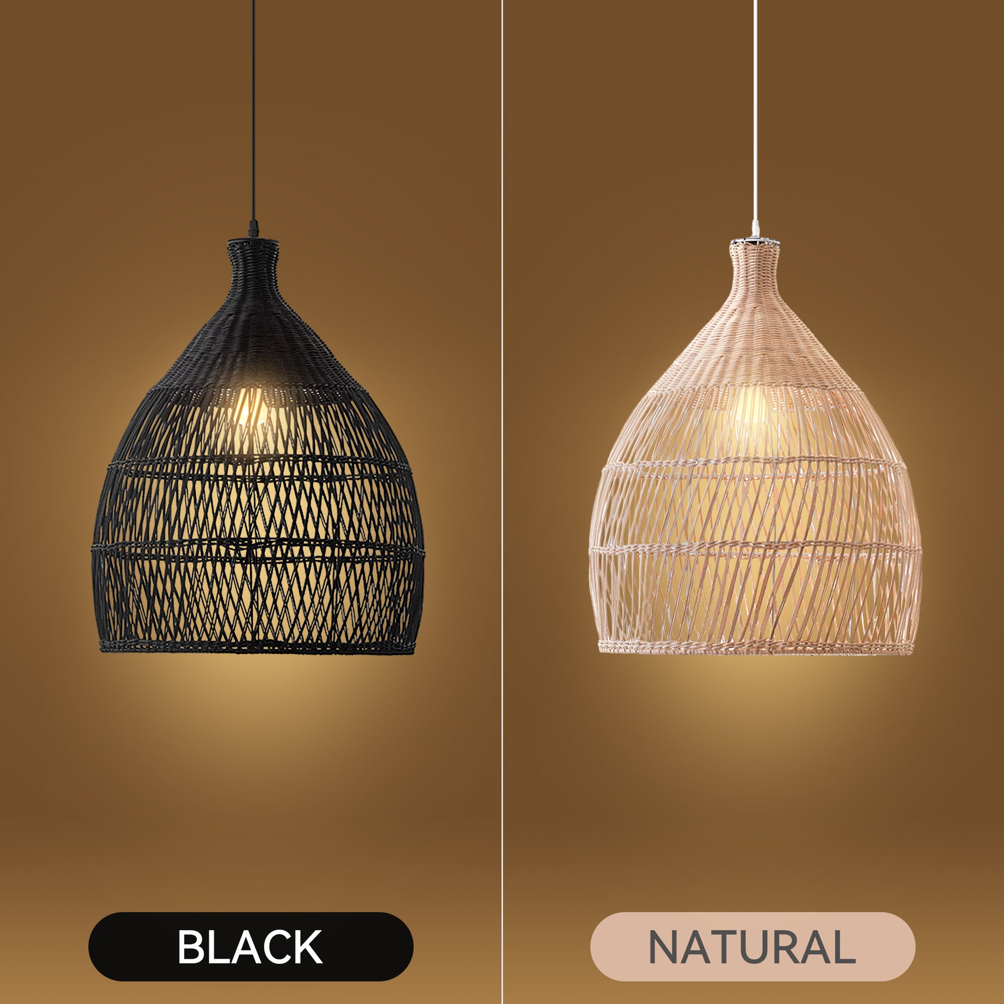Shanen Rattan Pendant Light - Natural – Lexi Lighting