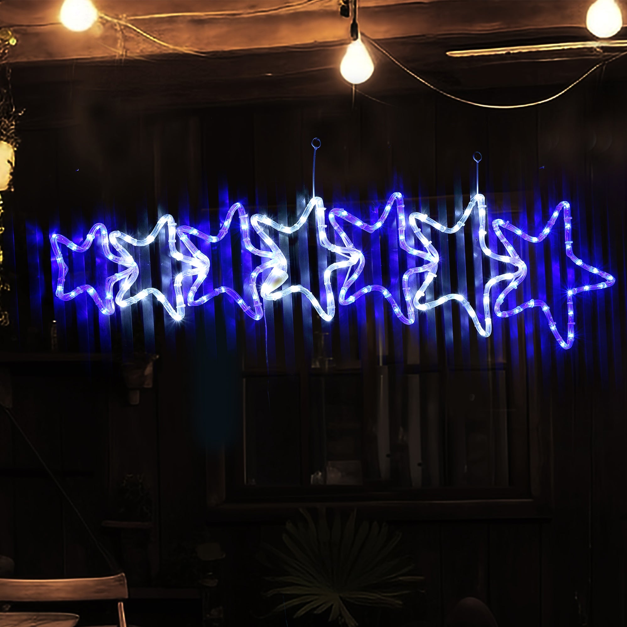 LED 7 StarsÂ Rope Lights Silhouette - 2 Colour Options – Lexi Lighting