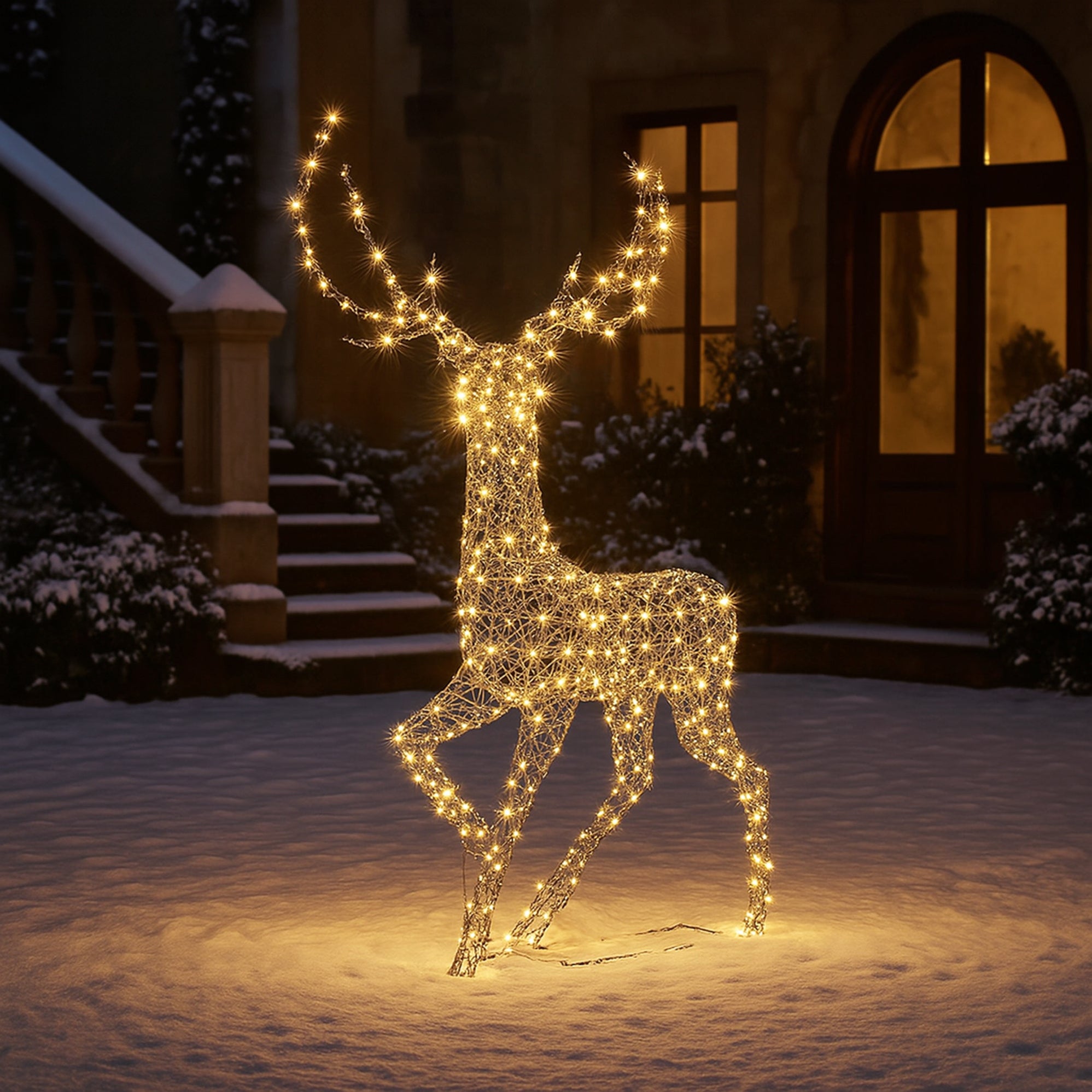 LED Classic Standing Reindeer – Lexi Lighting