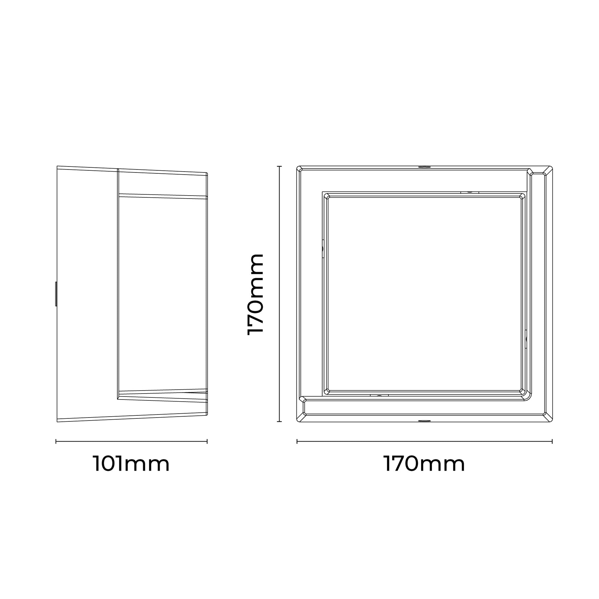 Tivor Square CCT LED Outdoor Wall Light – Lexi Lighting