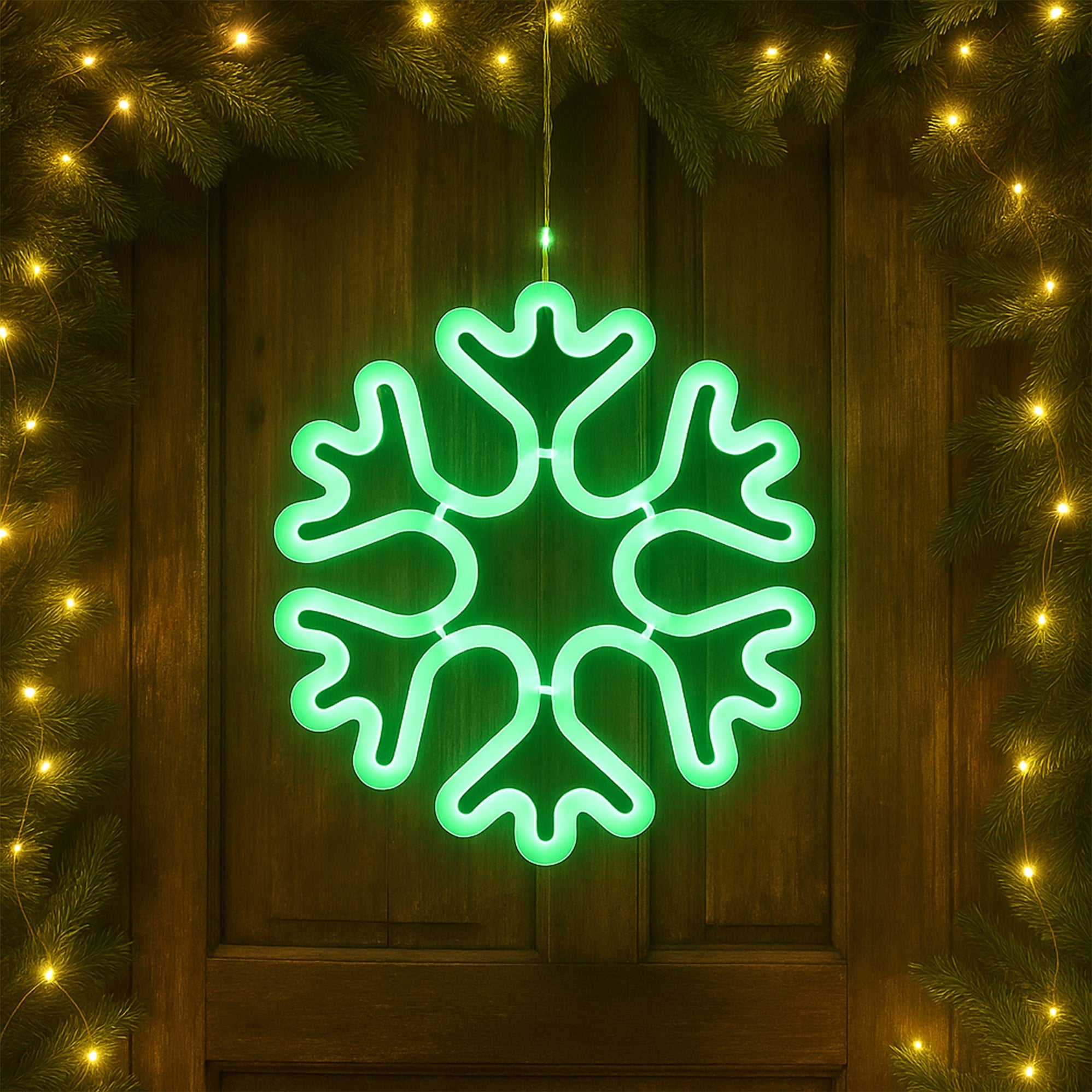 RGB Snowflake window display - Battery Operate – Lexi Lighting