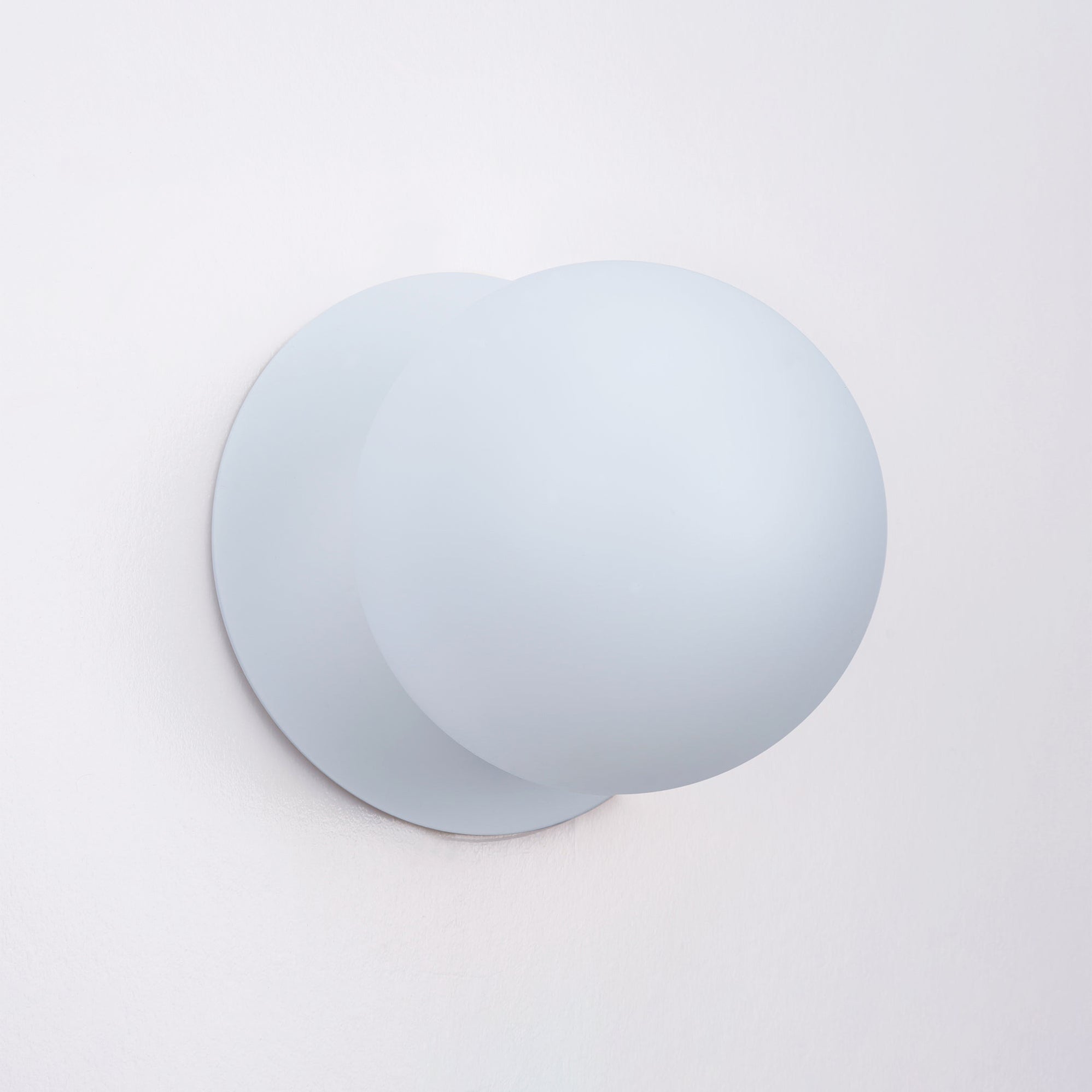 Odessa Opal Frosted Glass LED Wall Light with White Base - White/Large ...