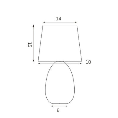 Libby Touch Table Lamp - Copper with Black Shade – Lexi Lighting
