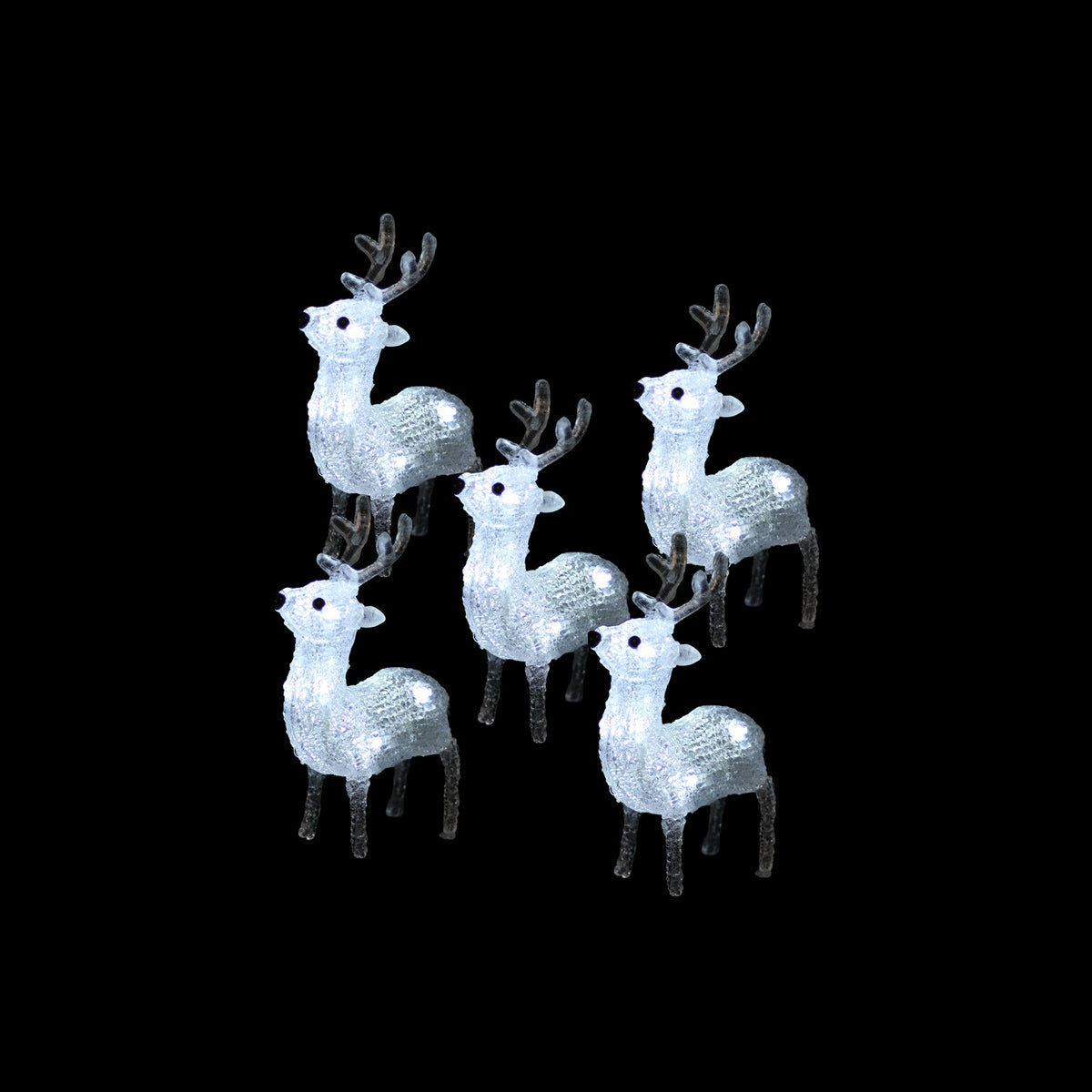 Acrylic Baby Reindeers - Set of 5 – Lexi Lighting