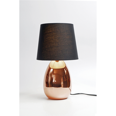 Libby Touch Table Lamp - Copper with Black Shade – Lexi Lighting