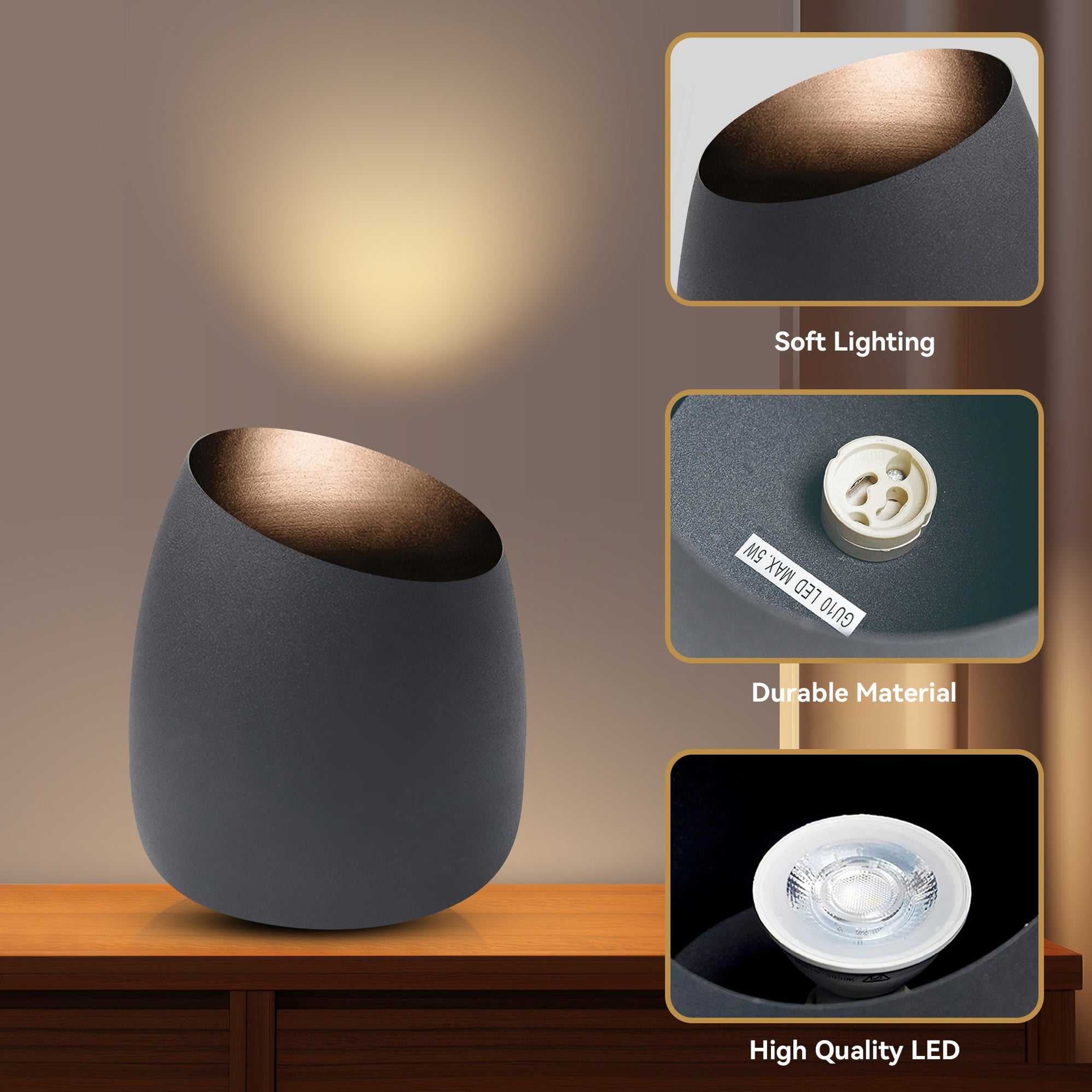 Chester Uplight Table Lamp - Black – Lexi Lighting