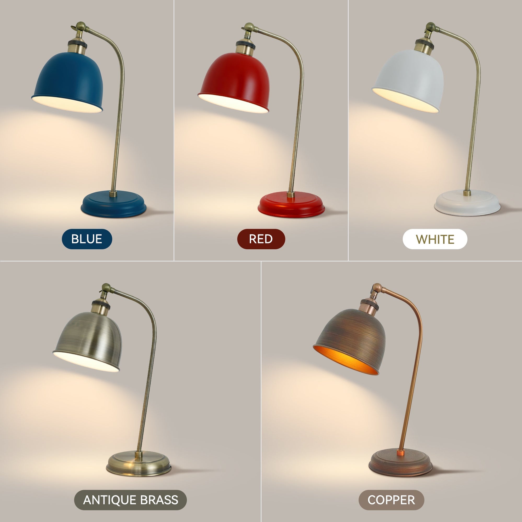 Lenna Table Lamp - Antique Brass – Lexi Lighting