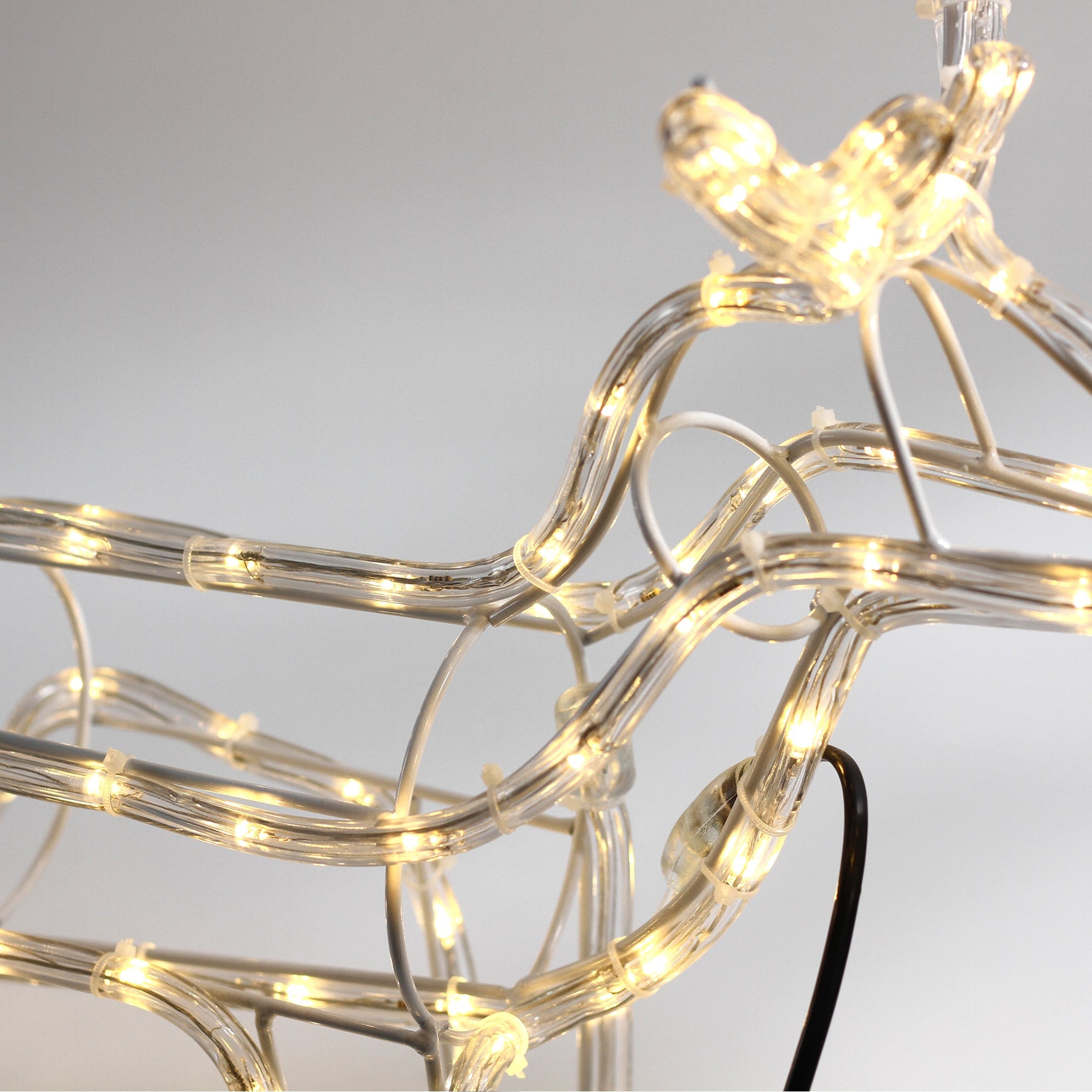 3D Illuminated LED Reindeer Family with Motor - Three Colour Options ...