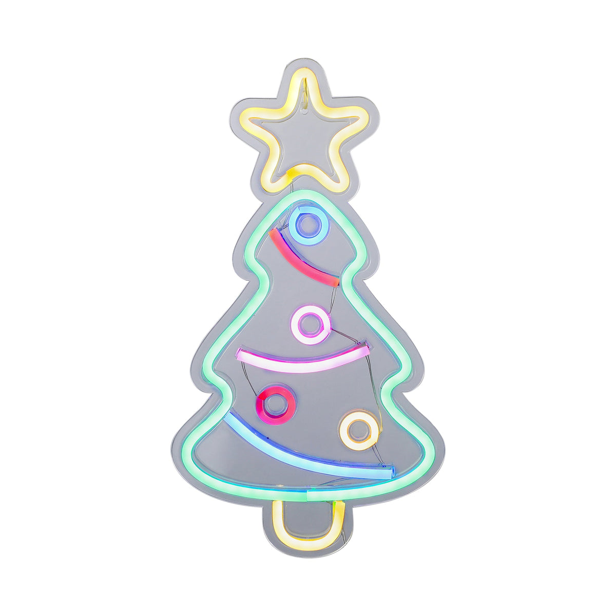 22 x 40 cm Neon Christmas Tree Sign – Lexi Lighting