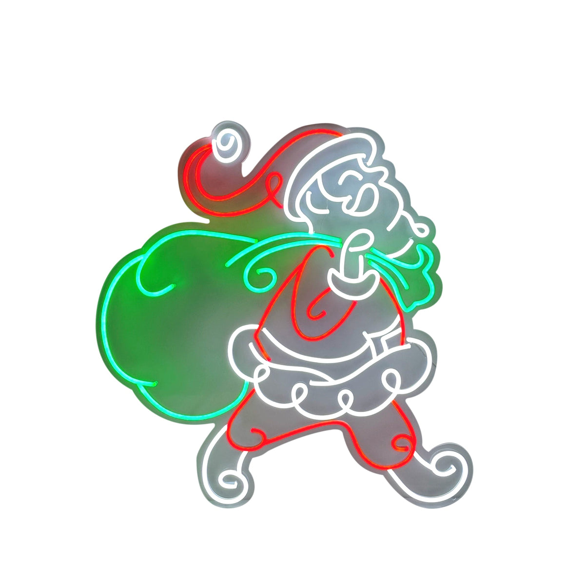80 x 79cm Neon Santa Sign – Lexi Lighting