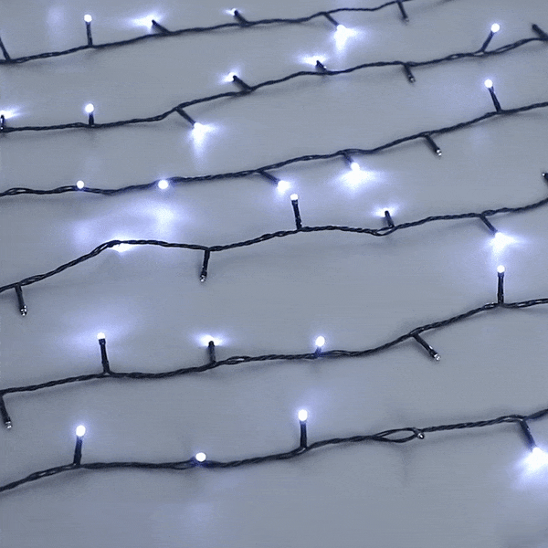 400 Sparkle LED Connectable String Light - Black Cable – Lexi Lighting