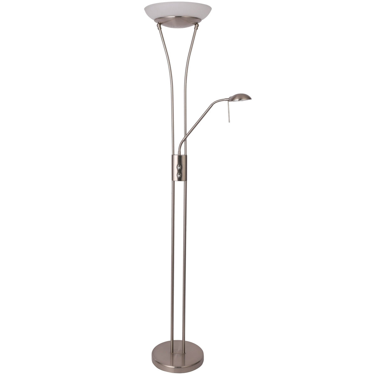 Reed LED Mother & Child Floor Lamp - Satin Chrome – Lexi Lighting