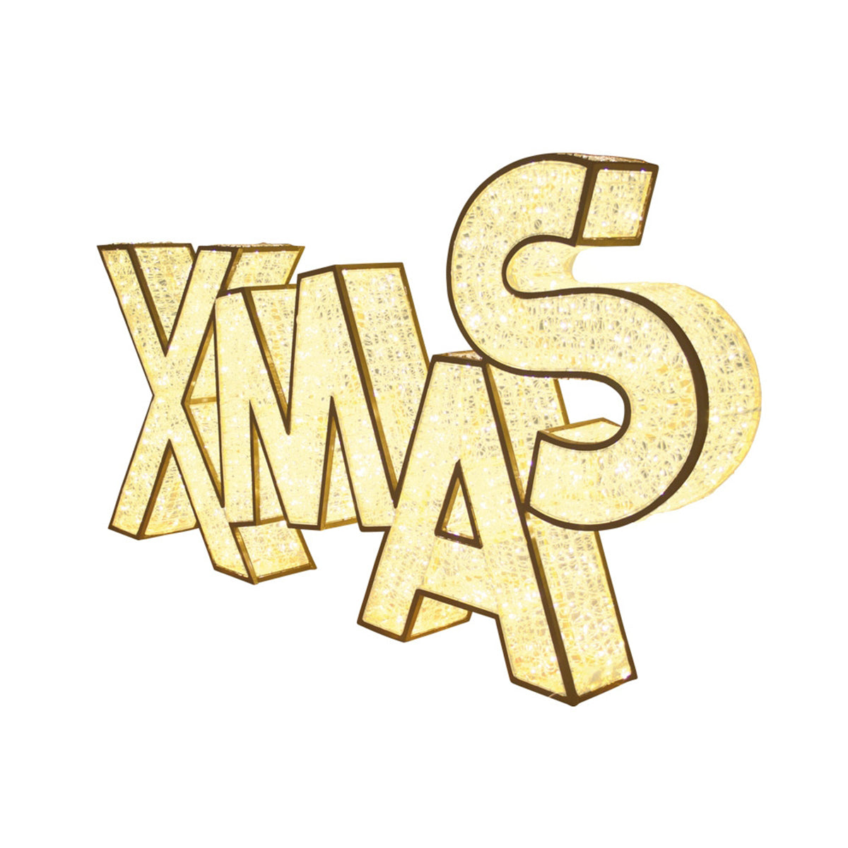 3D Letters - XMAS- - H1.3M - Christmas Outdoor Display LED Lights ...